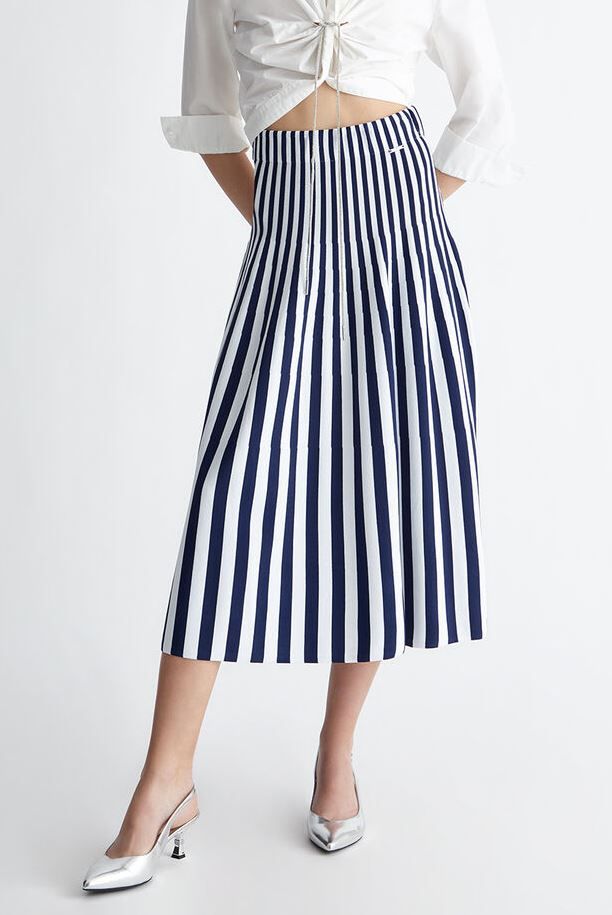 "Koop Nu Liu Jo Dames Rok in Blauw Combi - Stijlvolle Viscose Rok ...