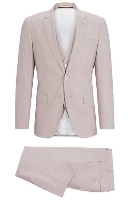 "Koop nu het BOSS Black Heren Kostuum in Open Pink - Stijlvol ...